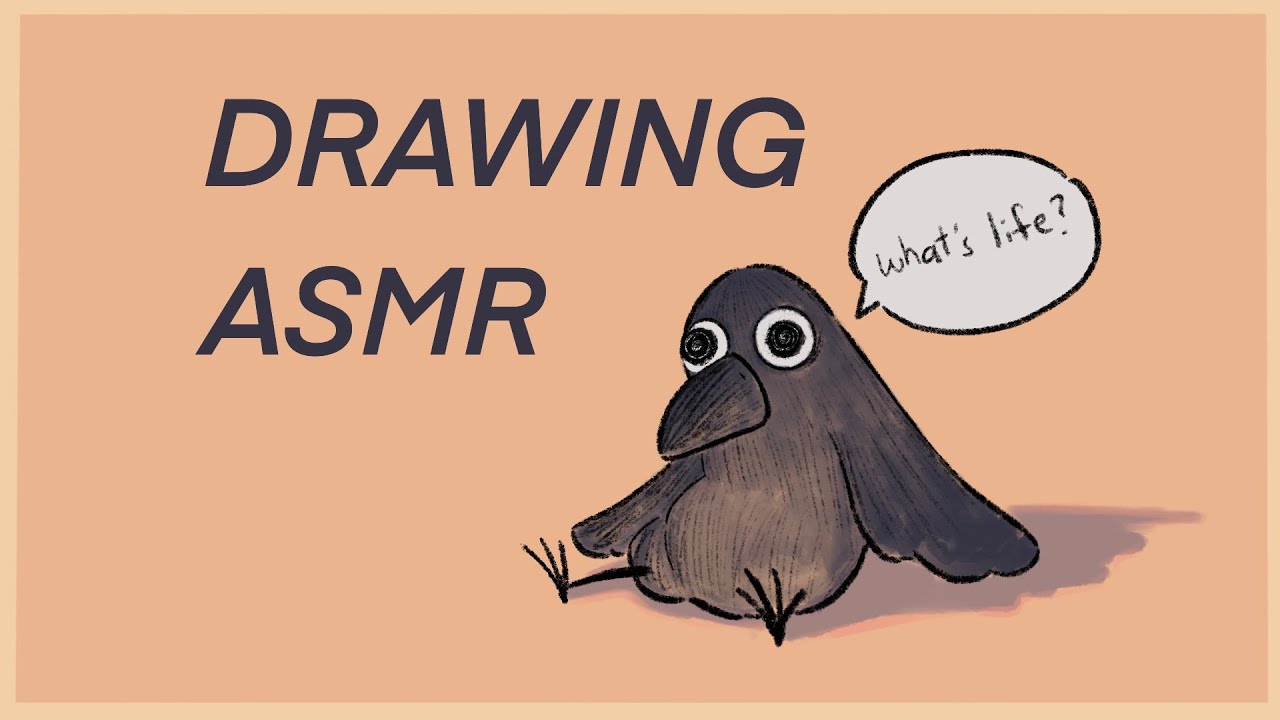 [ASMR] Let's DRAW and RELAX together! (Ocean and Bonfire Ambience) | 30 ...