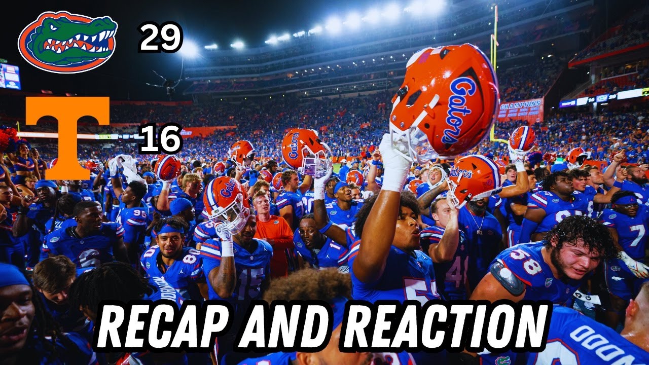 FLORIDA GATORS BEAT TENNESSE RECAP - HUGE - YouTube