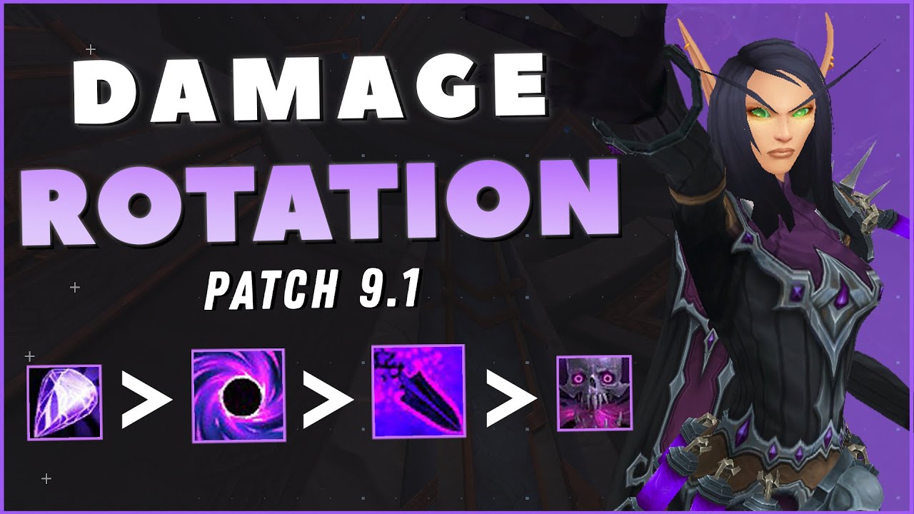 Shadow Priest ROTATION GUIDE: Patch 9.1 - YouTube