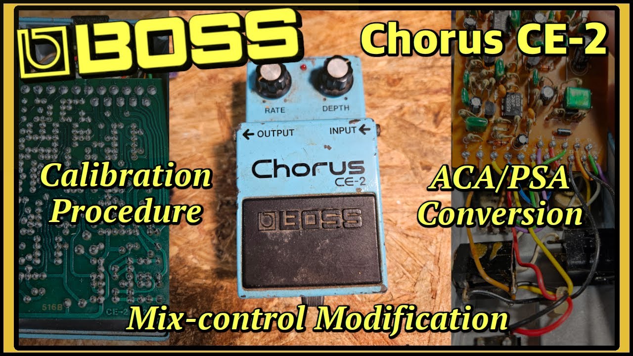 Boss CE 2 ACA to PSA Conversion, Calibration and Modification - YouTube