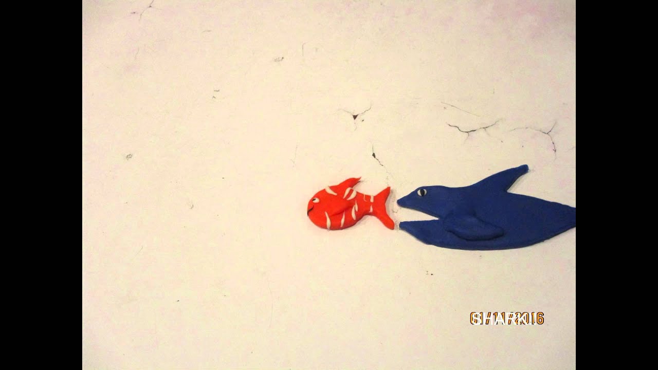 Shark Eating a Clownfish Animation - YouTube