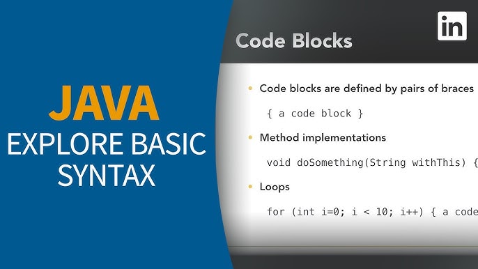 Java Programming Syntax Java Programming Syntax