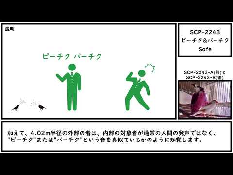 【ゆっくり紹介】SCP-2243【ピーチク&パーチク】 - YouTube