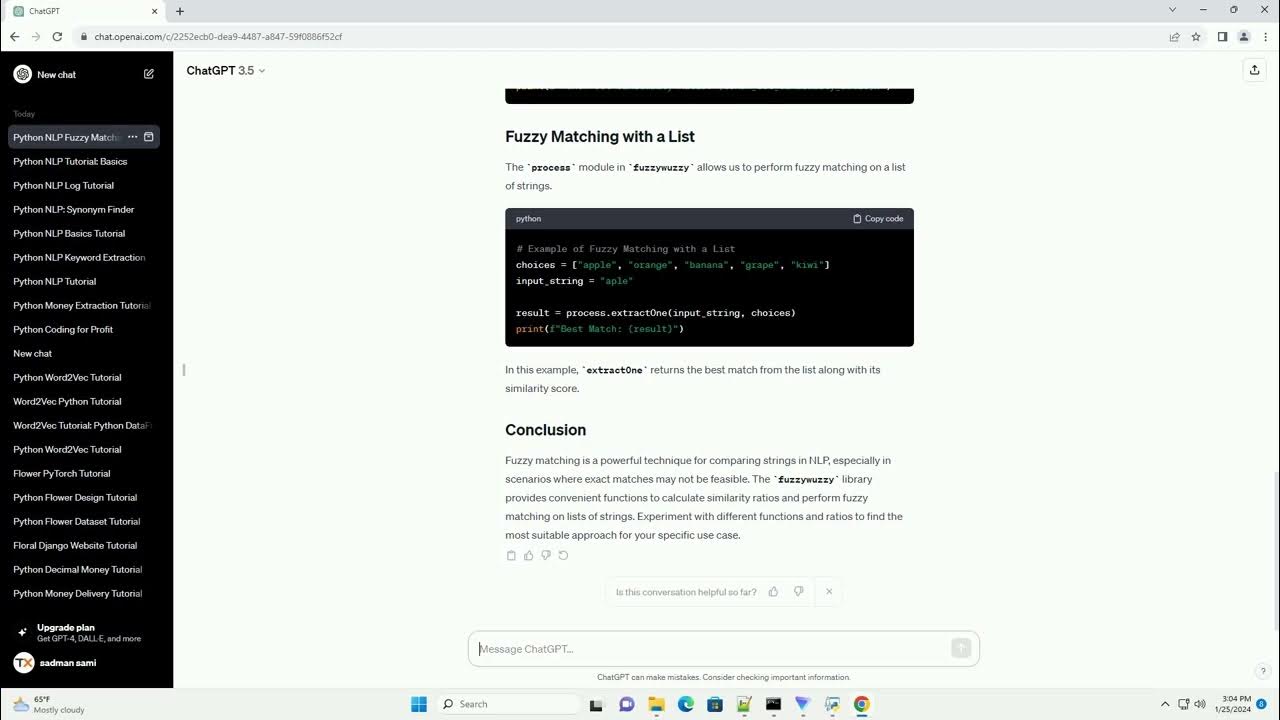 python nlp fuzzy matching - YouTube