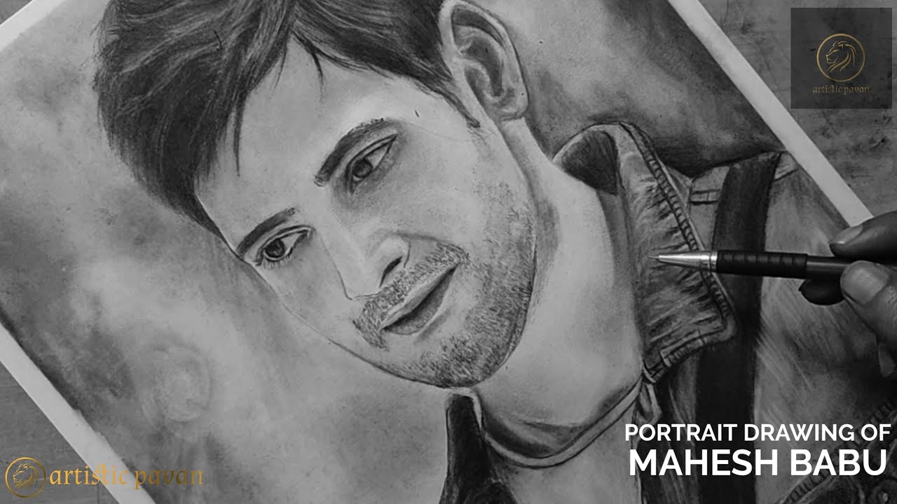 Mahesh Babu Portrait Drawing | Indian Actor | Timelapse | Artistic ...