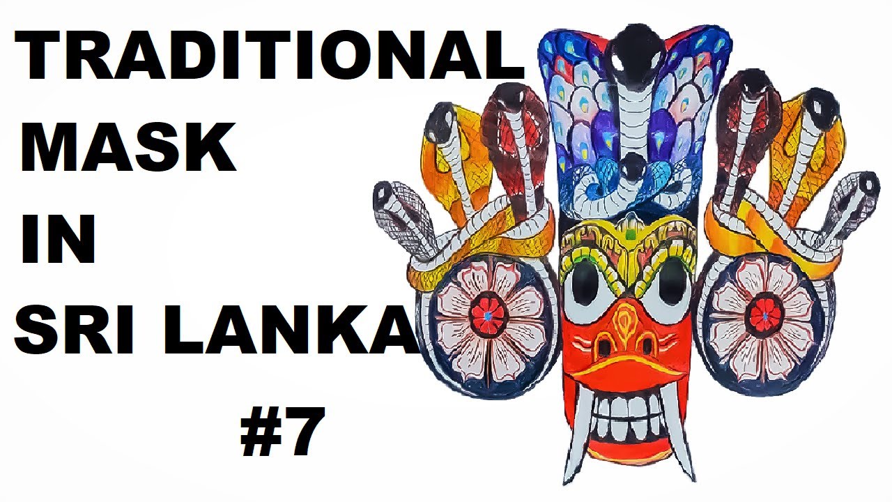 How to draw Traditional Mask in Sri Lanka (Naga Raksha) #7 - YouTube