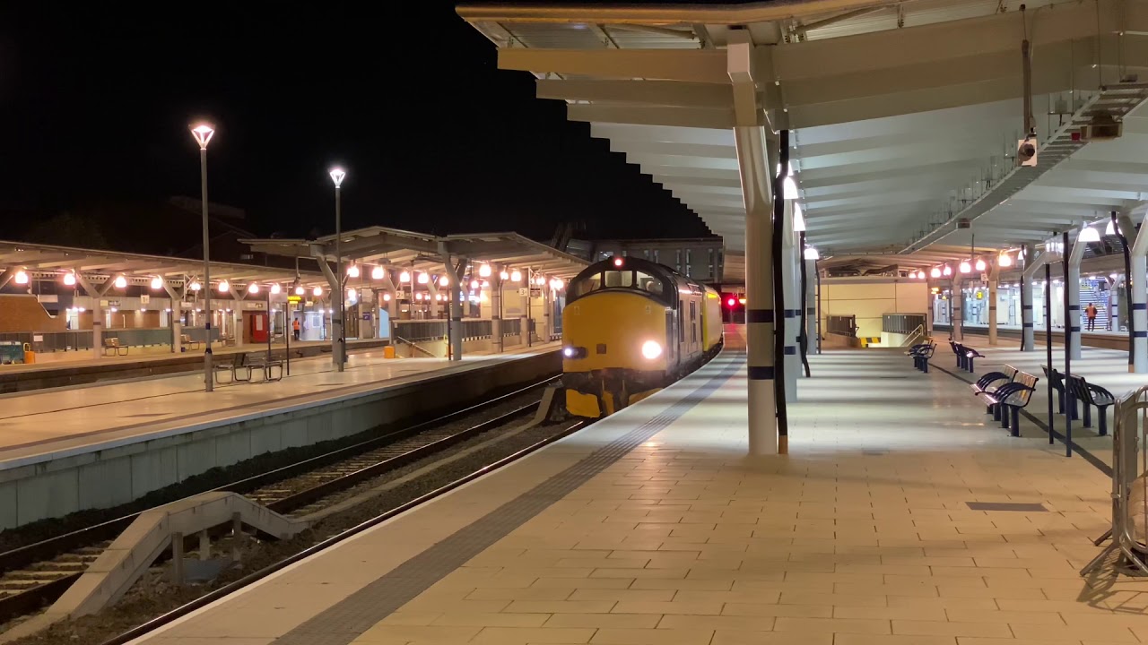 Harry Needle Class 37 37612 departs Derby with 3Q40 to Reading Triangle ...