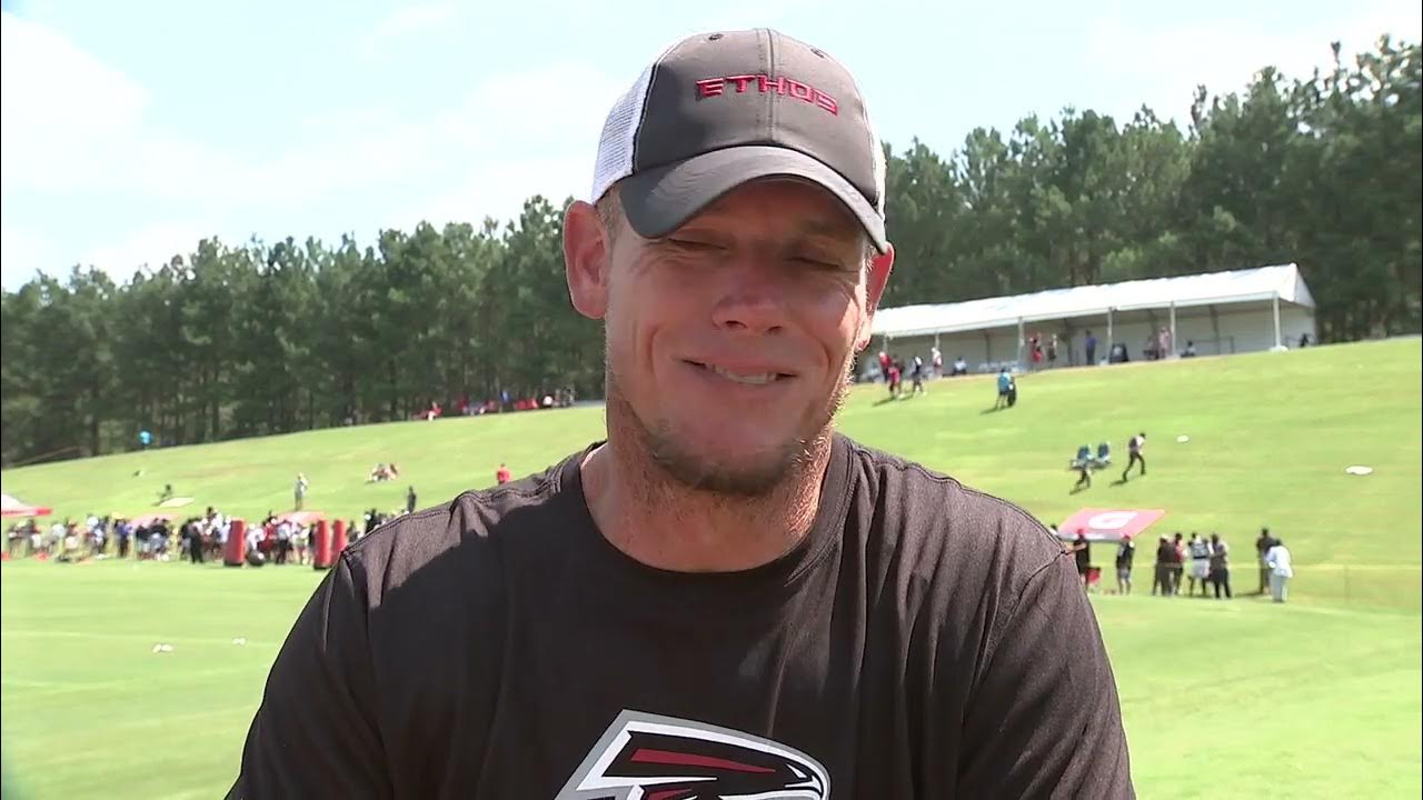 Atlanta Falcons TE Coach Justin Peelle Media Availability - Training ...