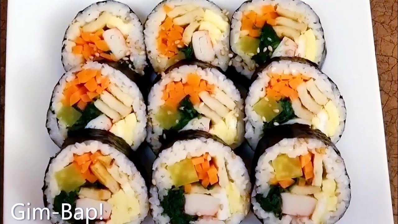 🌺Kimbap |Delicious Korean Seaweed Rice Rolls |80 Year Old Grandma's ...