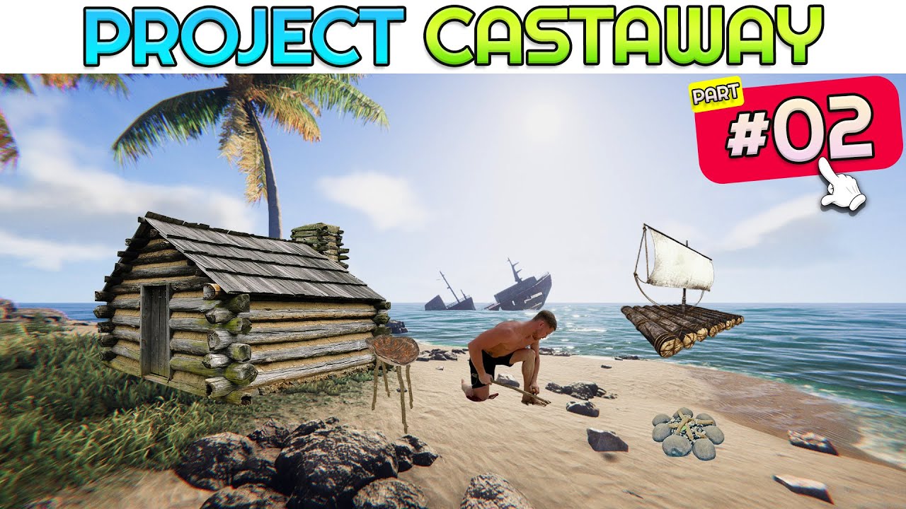 Building Shelter & Raft | Lets Play Project Castaway | Gameplay Lets ...