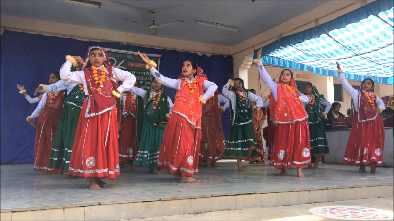 Rajasthani Dance by JNV Naichana Rewari Girls. - YouTube