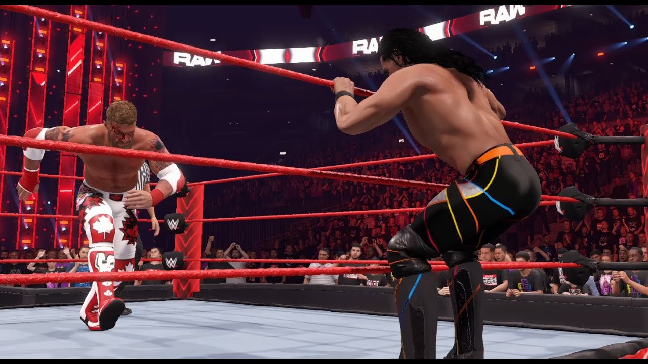 WWE 2K22 Edge vs. Seth Rollins - YouTube