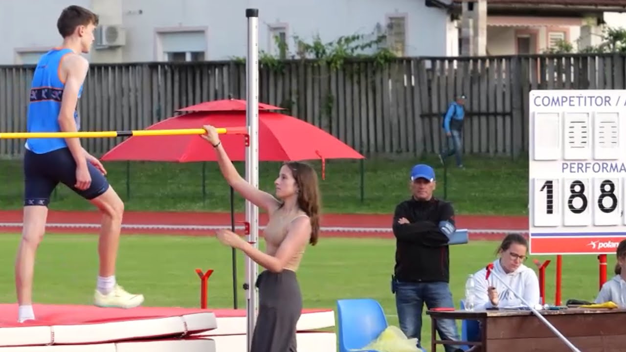 David Lambergar (SLO) High Jump Boys U18 188 cm PB Atletski pokal ...