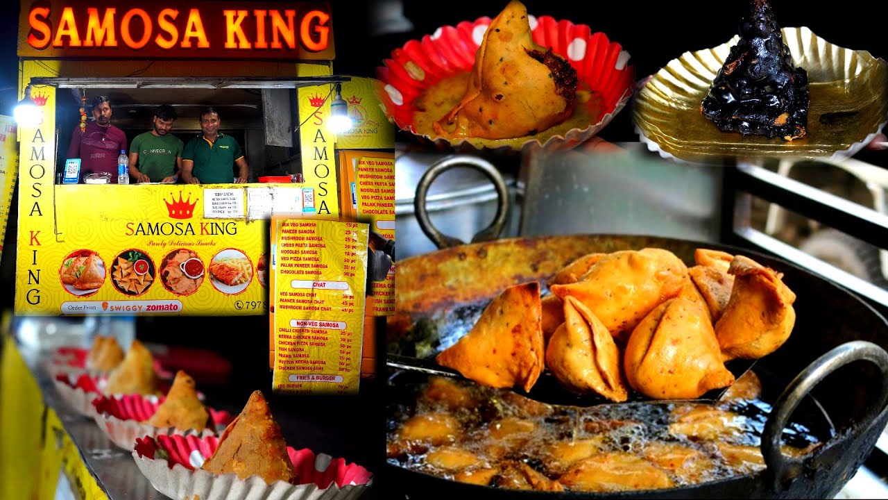 Samosa King at Acharya Vihar || 20 + Variety of Samosa || Bhubaneswar Street food || Food buffet ...