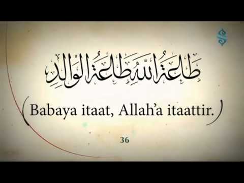 40 Hadis-i Şerif - 36. Hadis 'Babaya itaat Allah'a itaattir.'