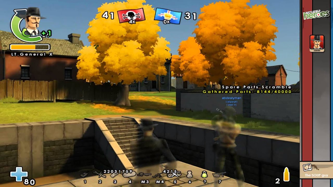 Battlefield Heroes - Riverside Rush - Dual sniping with Xerxius - YouTube