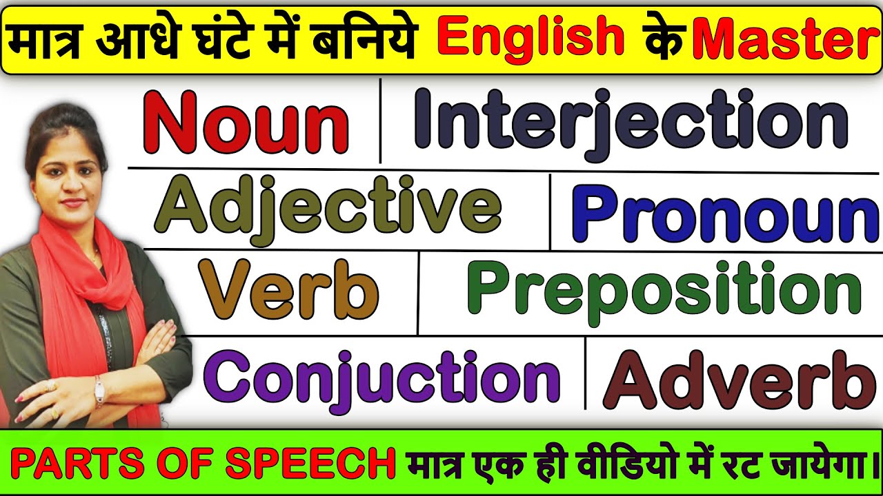 Parts Of Speech | None, Pronoun, Verb, Adverb, Adjective सीखिए सब कुछ ...