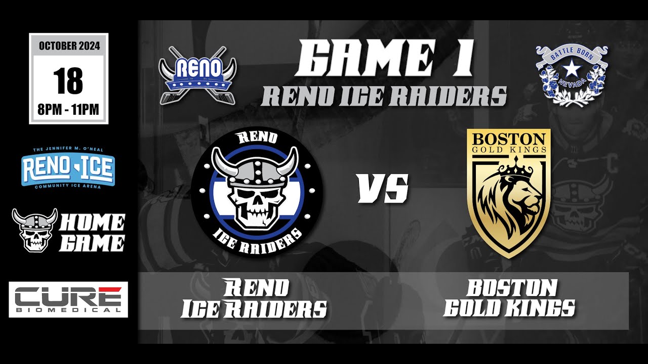 Reno Ice Raiders vs Boston Gold Kings 10/18/24 - YouTube