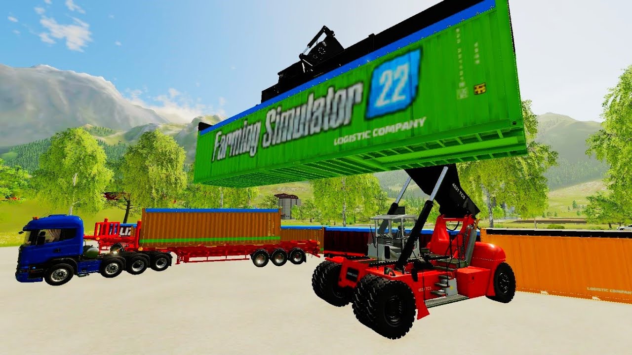 Testing the new Container Pack | farming simulator 22 | new mods | mod ...