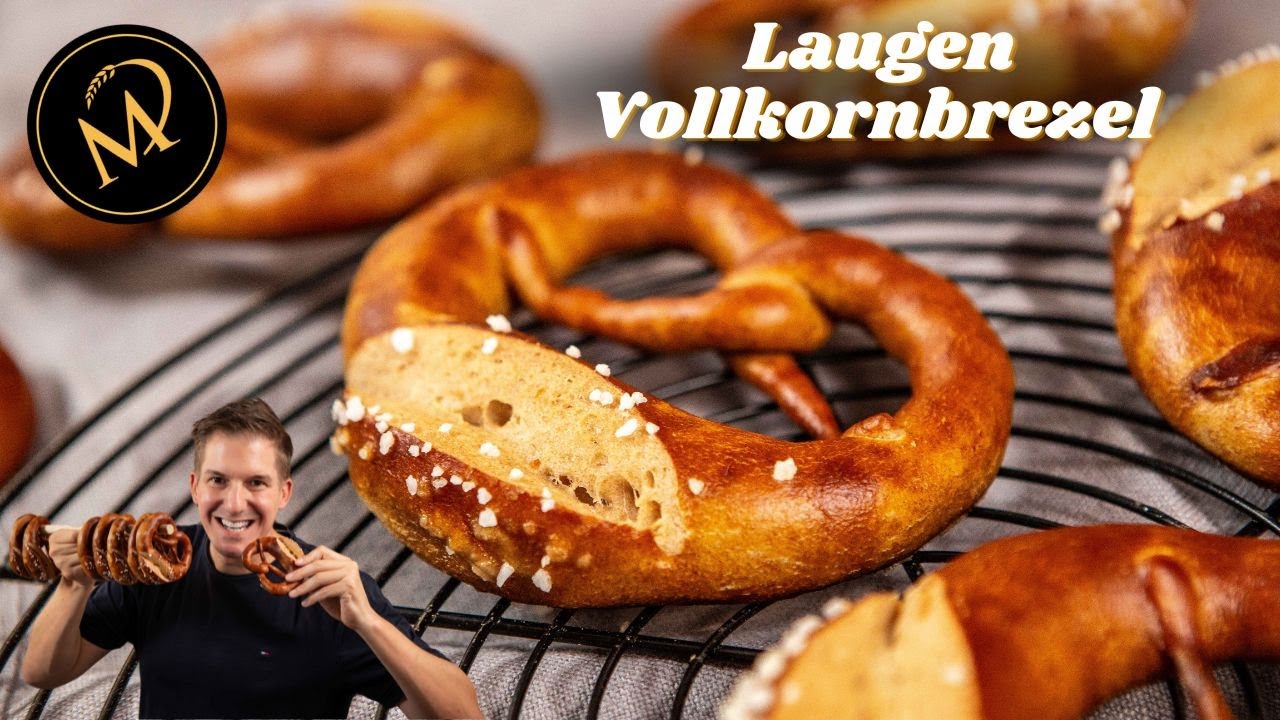 Laugen Vollkornbrezel - Traditionelle schwäbische Brezel mit ...