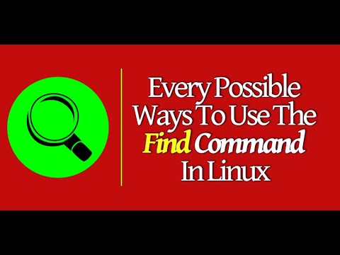 Linux Chapter 5= Finding files and folder using find command - YouTube