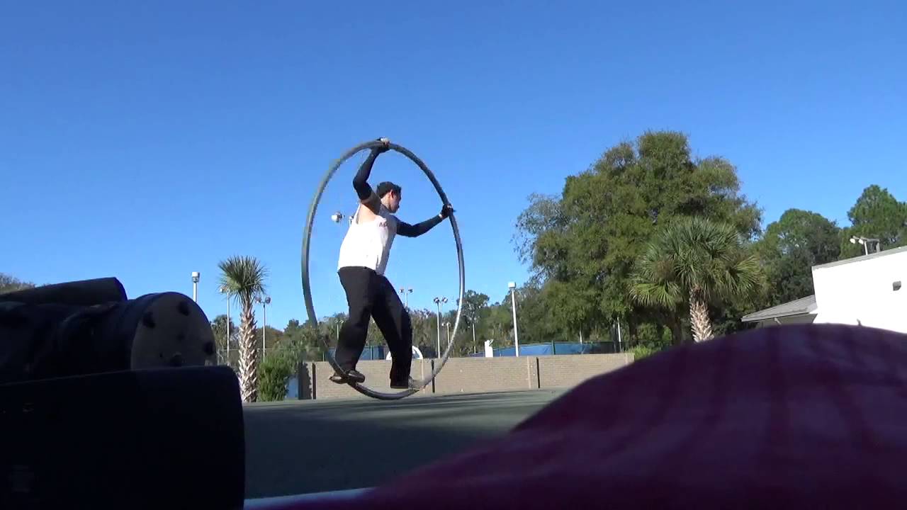 Cyr Wheel Day 2 - YouTube