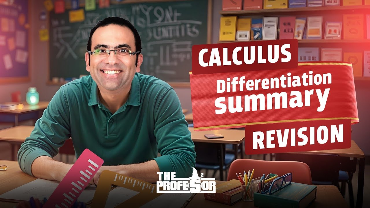 Prof. Mohammed Riad - Calculus - Differentiation Summary - YouTube