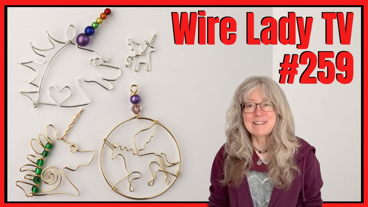 Making Unicorn Pendants Wire Lady TV Ep 259 Livestream Replay - YouTube