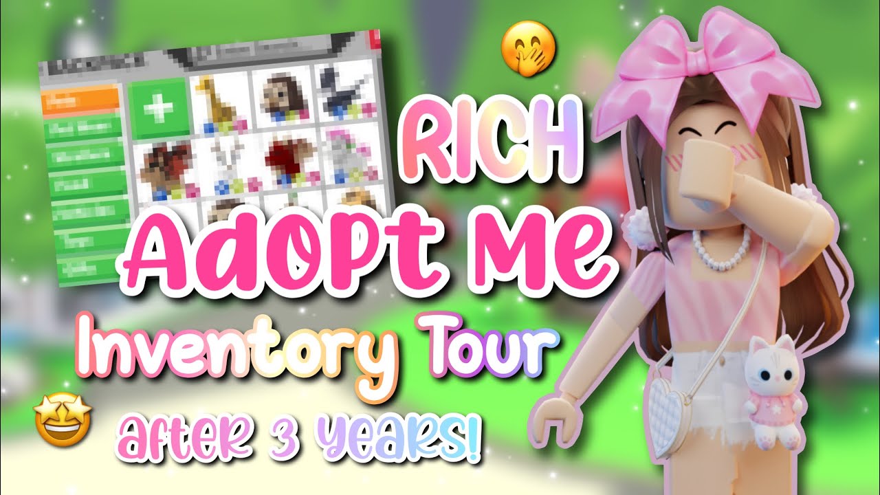 My *RICH* Inventory Tour After 3 YEARS In Adopt Me! 🤩😱 - YouTube