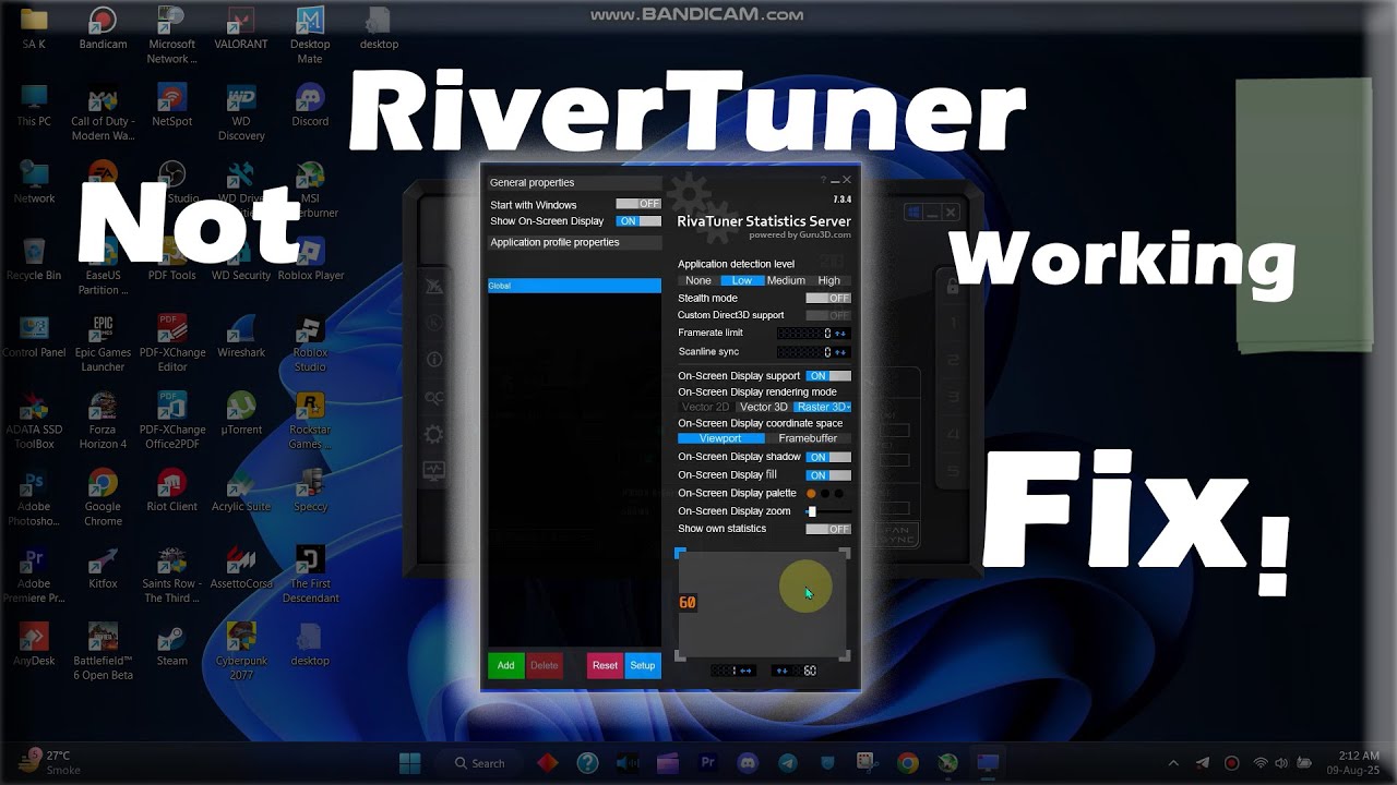 how to update rivertuner statistics server | how to fix rivatuner ...