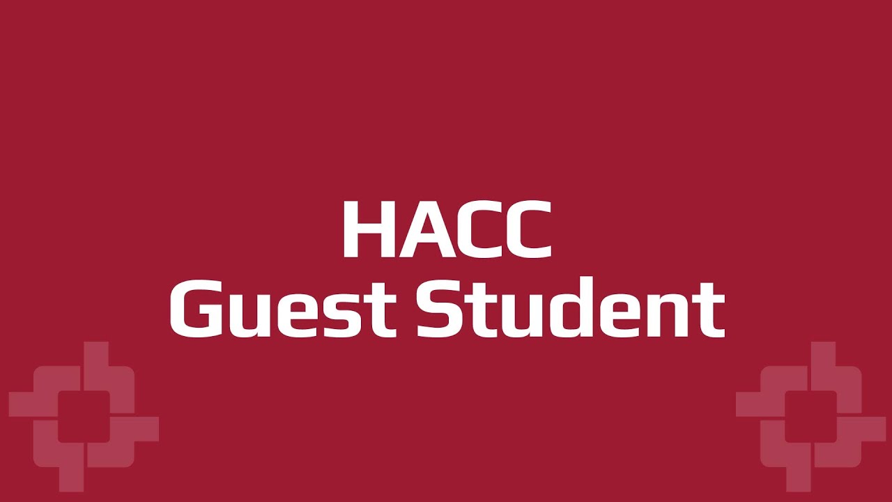 HACC Guest Student - YouTube