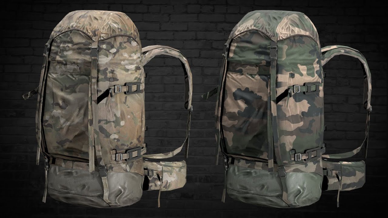 SOLDIER F2 Bergen Backpack 3D Model - YouTube