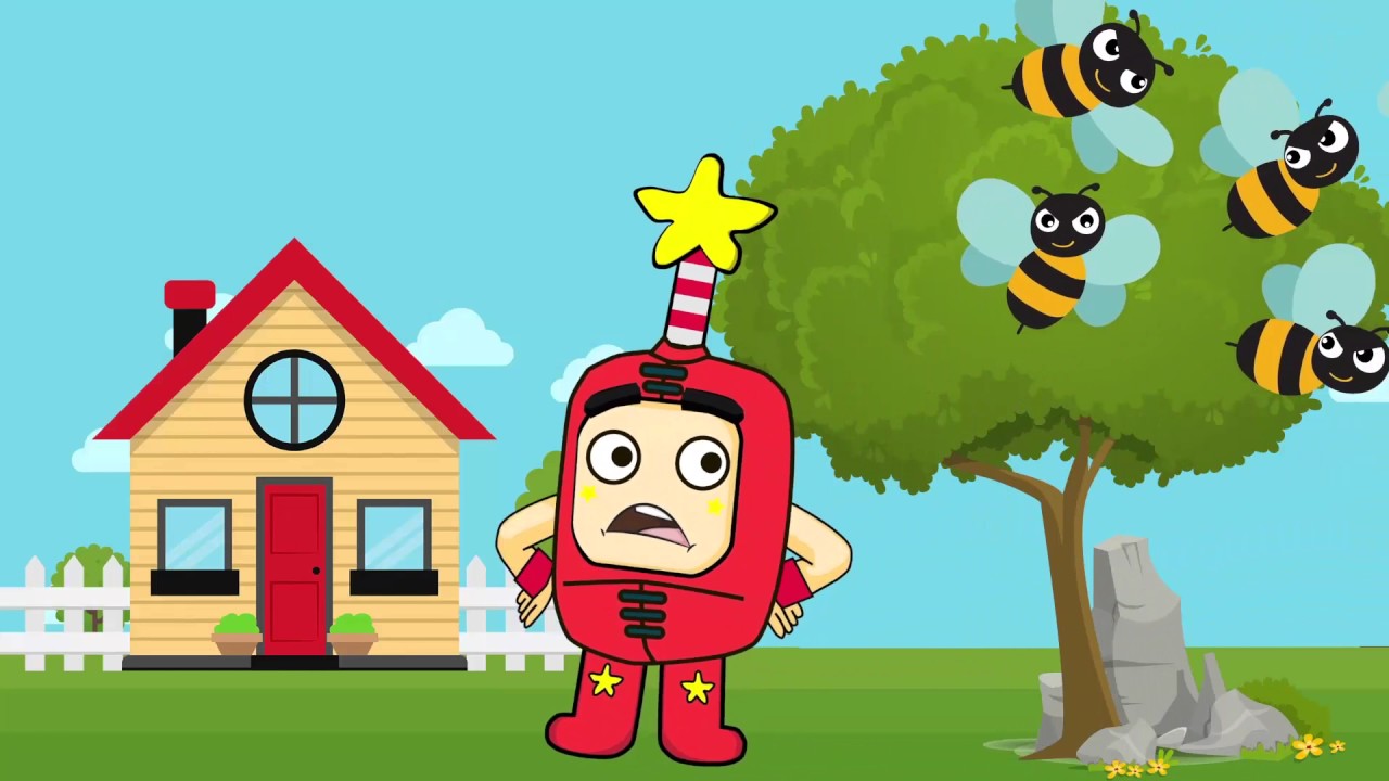 #Oddbods attacked by Bees and crying - YouTube
