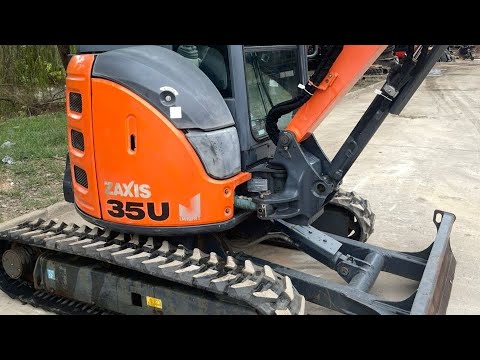 Test Drive Used Hitachi Small Zaxis 35 Mini Excavator Before Sale In ...