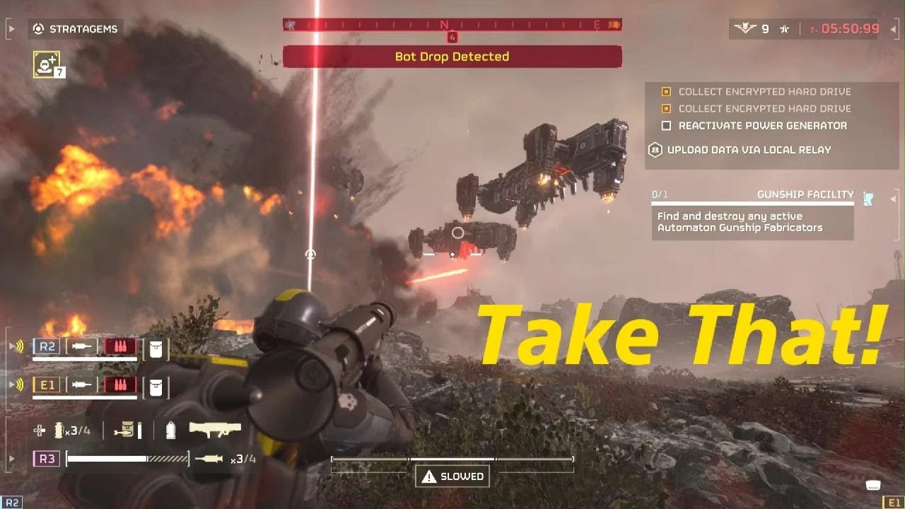 Taking Down Dropships! HELLDIVERS 2 - YouTube