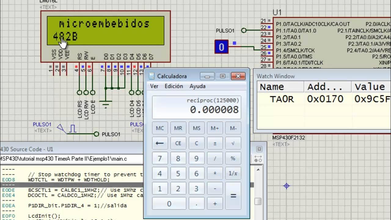 Tutorial MSP430 - Timer_A Parte II - Modo Captura - 2_2 - YouTube