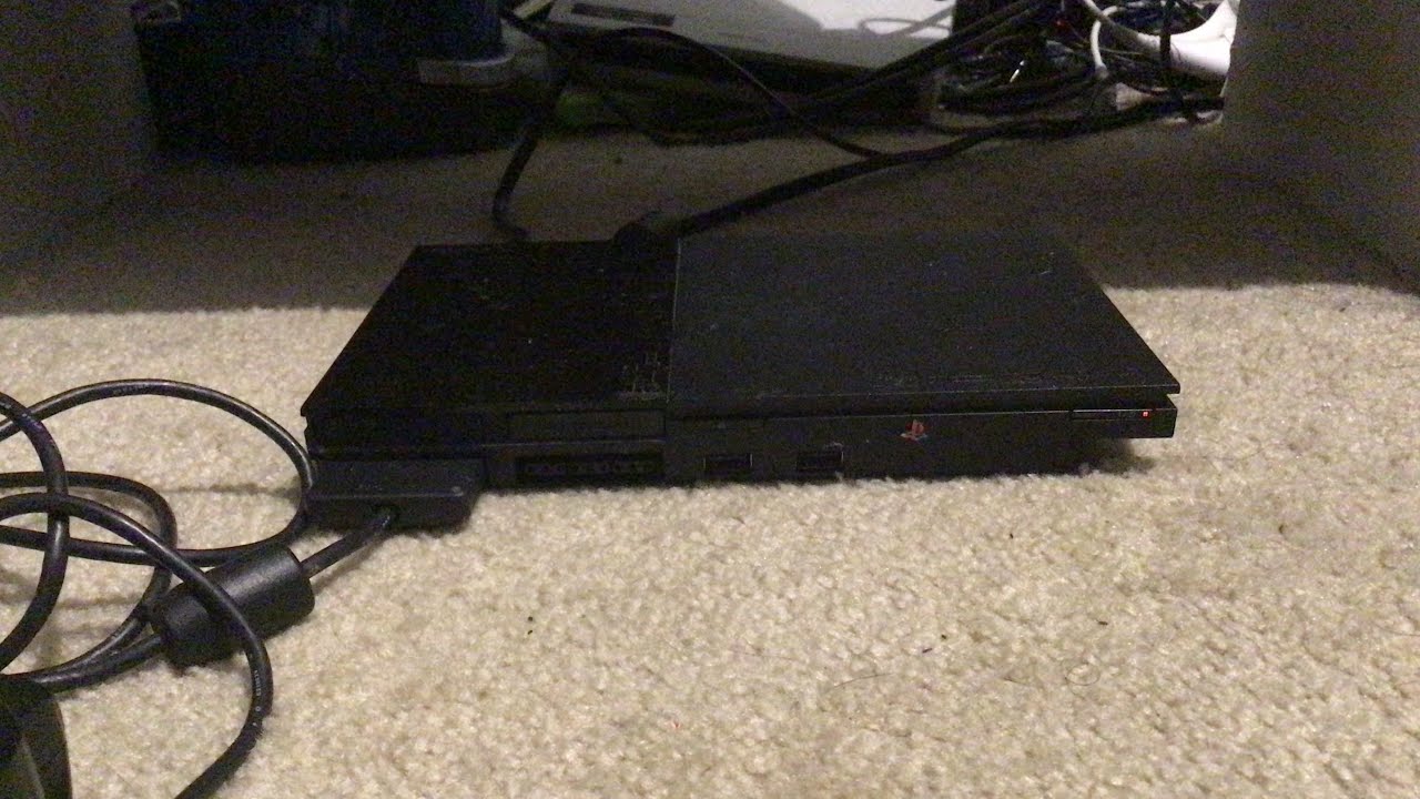 PS2 Slim with Matrix Infinity modchip - YouTube