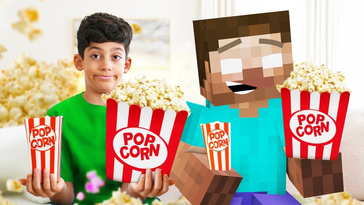 Epic Jason Watch A Movie with Popcorn Minecraft Animation - YouTube
