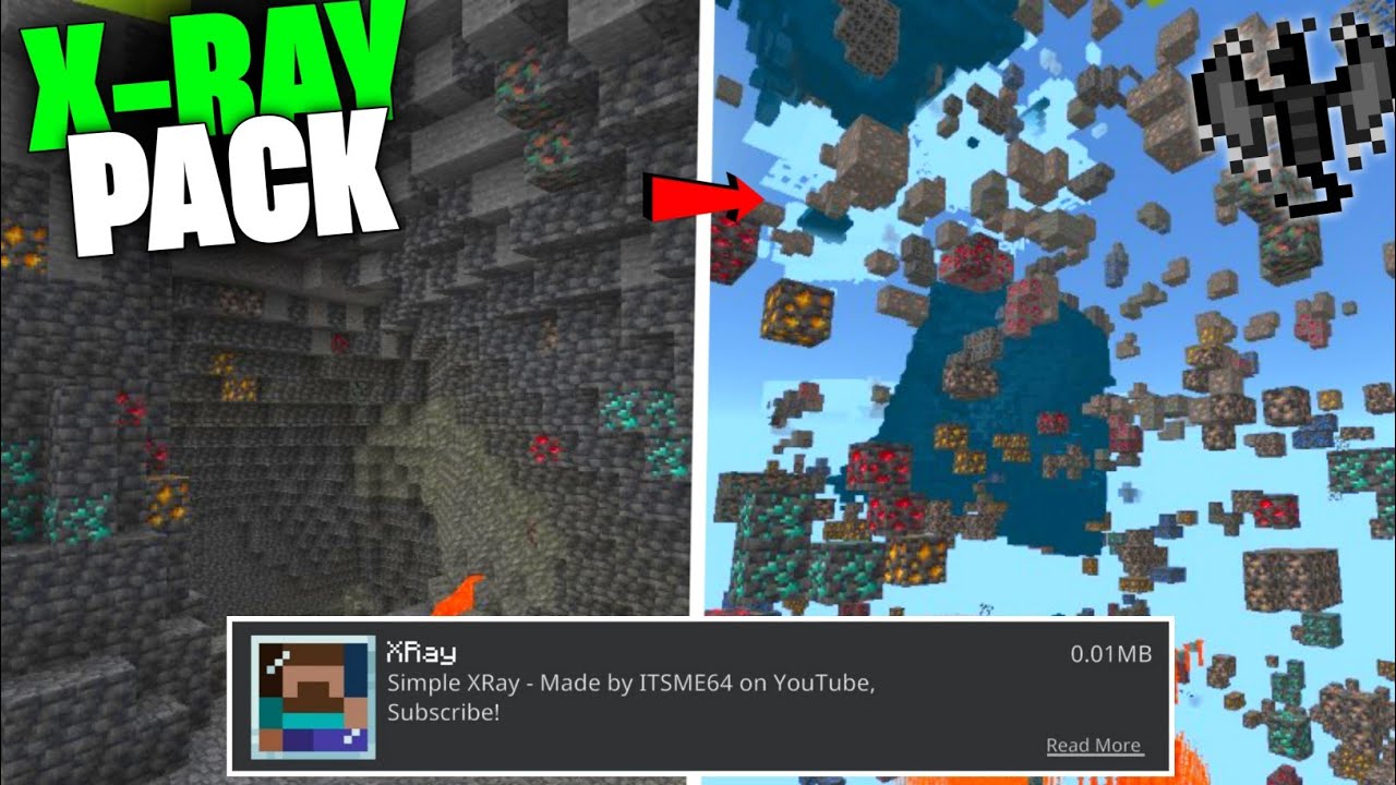 Minecraft Pe 1.21.43+ X-Ray Texture Pack || Best X-Ray Mod for MCPE ...
