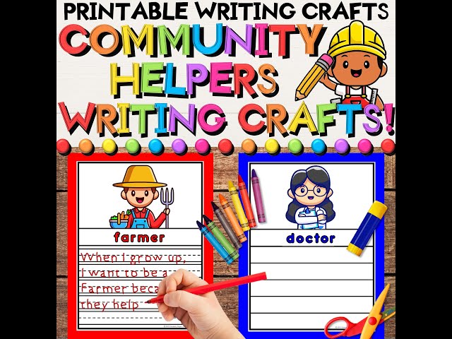 Community Helpers Writing Printables Community Helpers No Prep