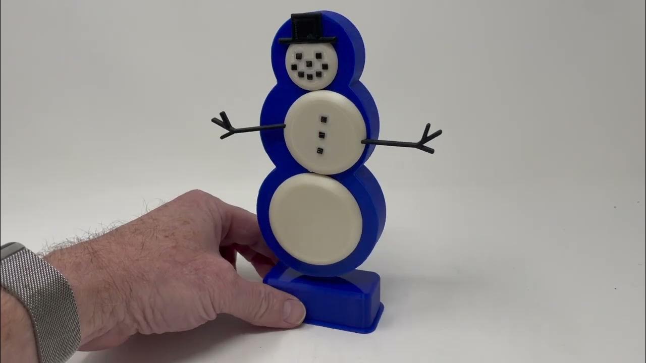 A 3D Printed Dancing Snowman. - YouTube