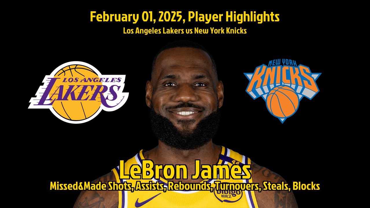 LeBron James Highlights | Los Angeles Lakers vs New York Knicks | 01 ...