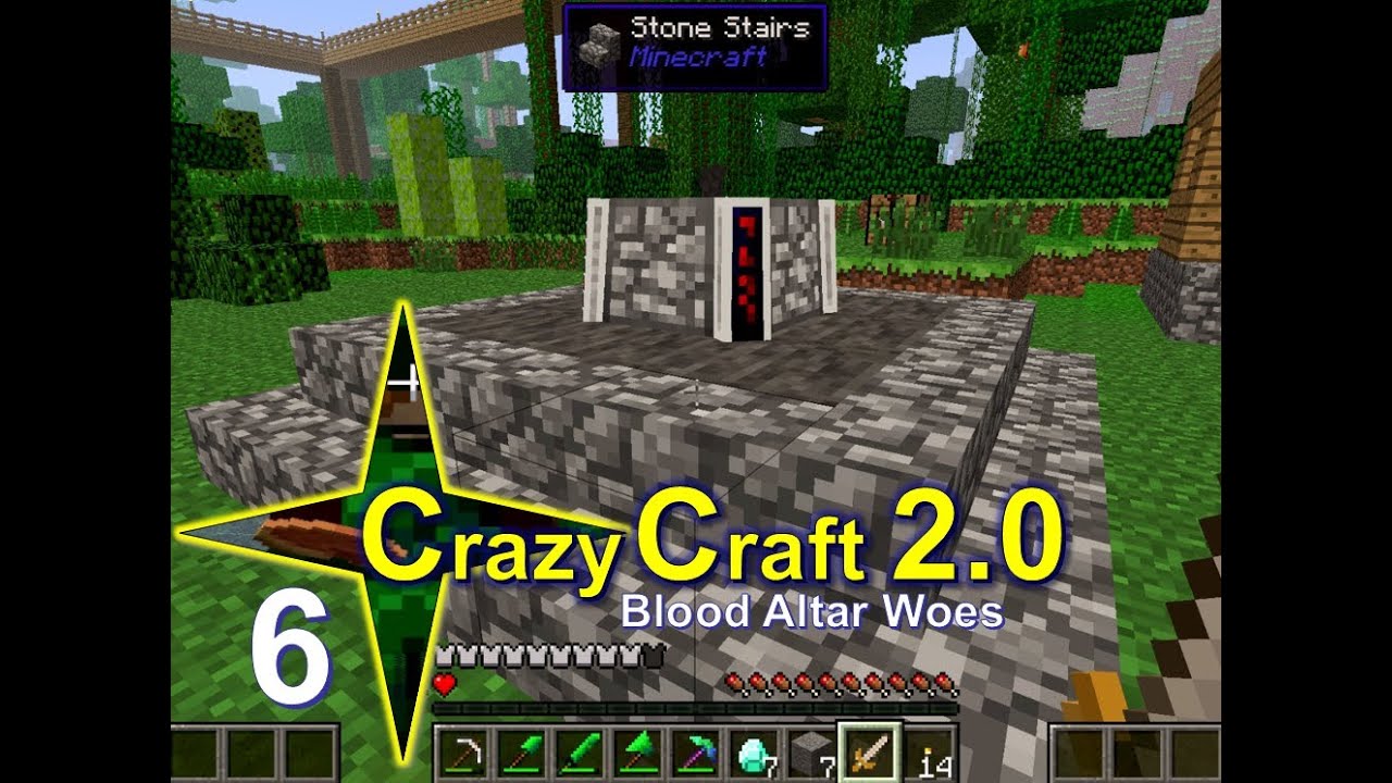Minecraft: "Crazy Craft 2.0" Ep. 6 "Blood Altar Woes" (Feed the Beast ...