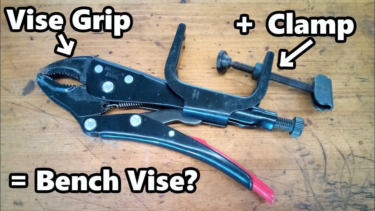 Turn a Vise Grip, into a Bench Vise ? Grip-On "Grip Holder" - YouTube