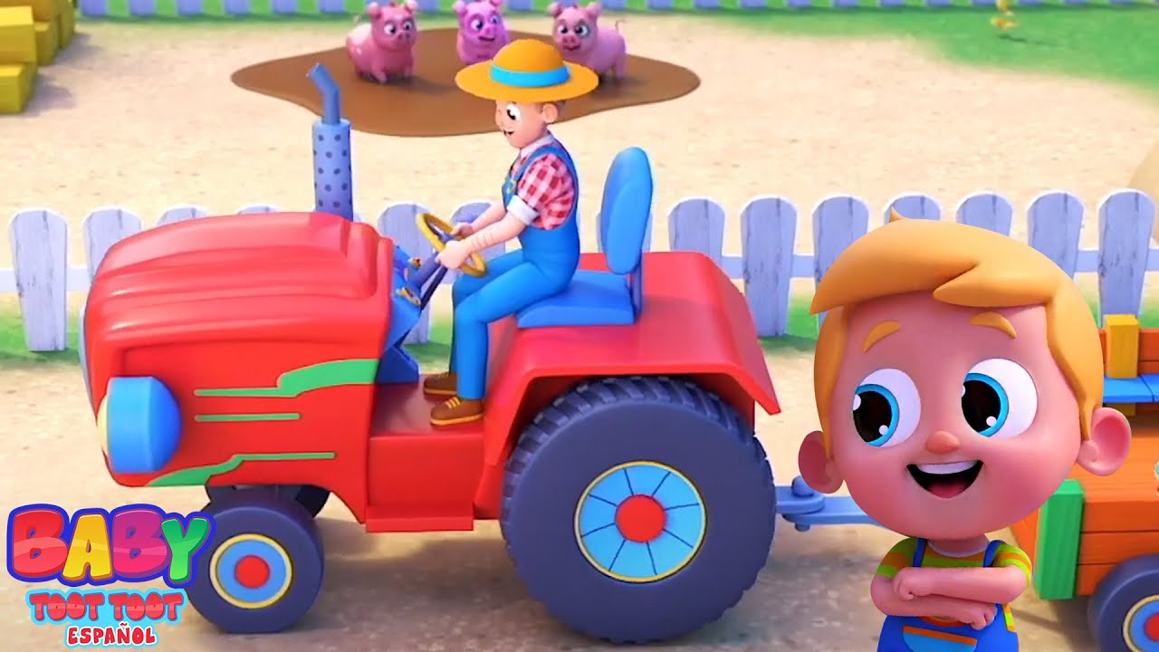 Ruedas en el Tractor Dibujos Animados y más Rimas Infantiles para niños ...
