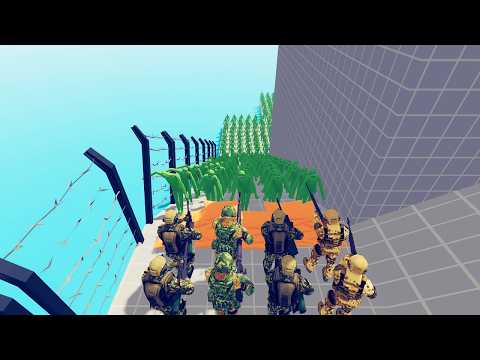 Army vs 200 Zombies Units - Totally Accurate Battle Simulator TABS