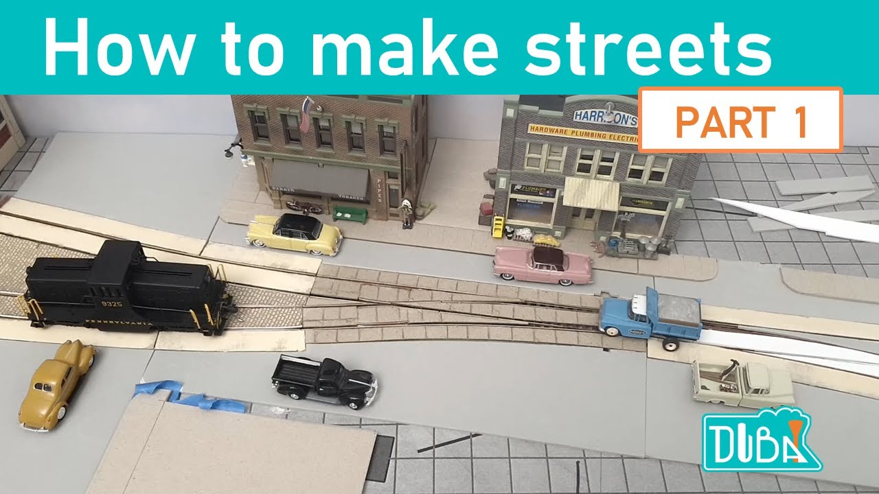 106 - Modelling buried track. Four easy ways to make a street with ...