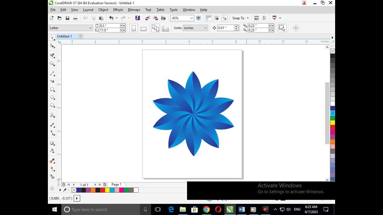 Corel Draw Design. Flower Design in Corel Draw. Corel Draw Tutorial. # ...