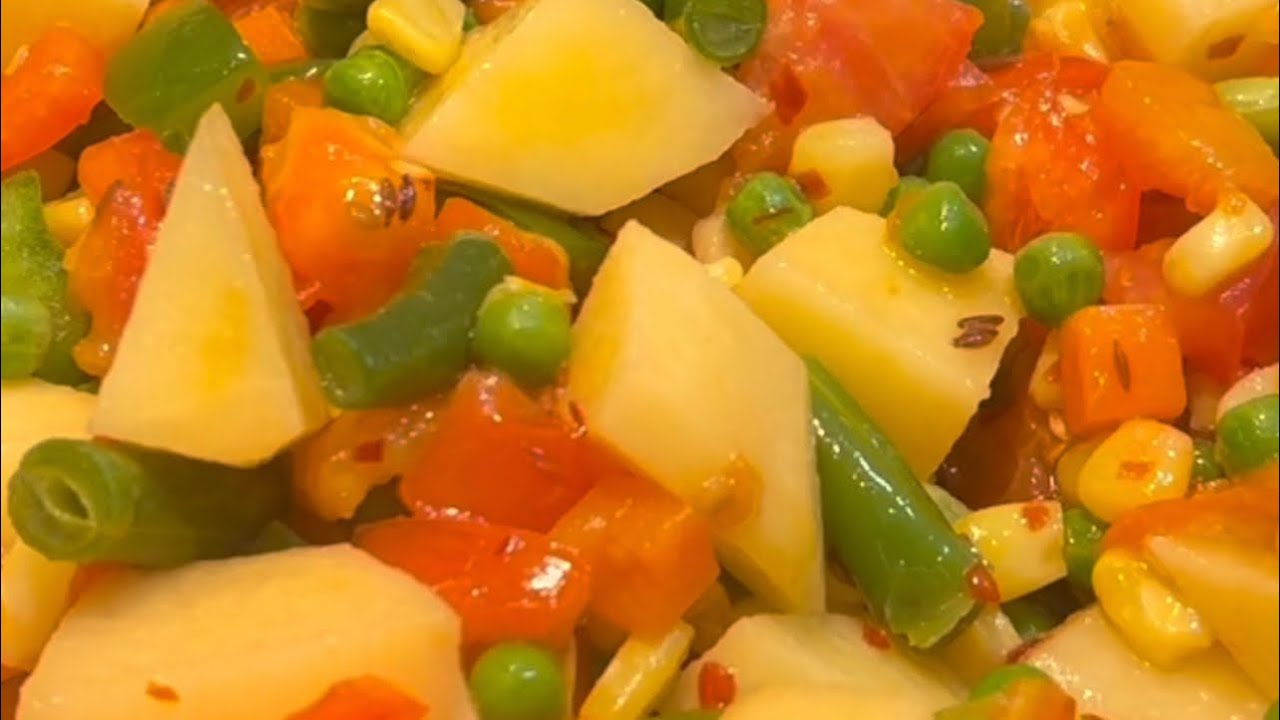 A very tasty and healthy mix vegetable recipe. - YouTube