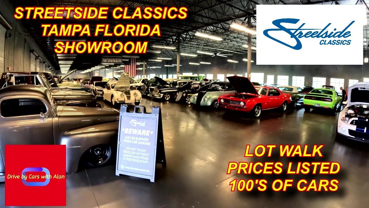 CARS FOR SALE. STREETSIDE CLASSICS. TAMPA SHOWROOM. ALL PRICES LISTED ...